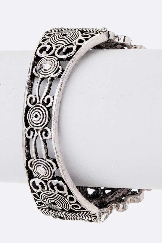 Stone Crystal Vintage Bangle – Shoppin' With Me